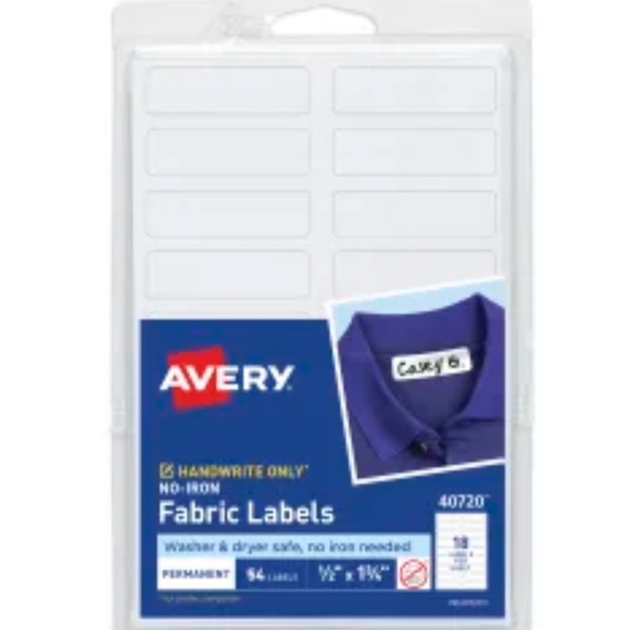 Avery | Storage & Organization | Nwt Avery Noiron Fabric Labels Wash ...